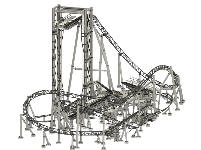 Intamin MD Coaster 3D Files